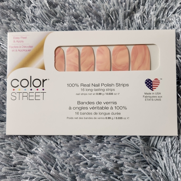 Color Street | Makeup | Color Street Light Pink Marbled Design Pebble ...